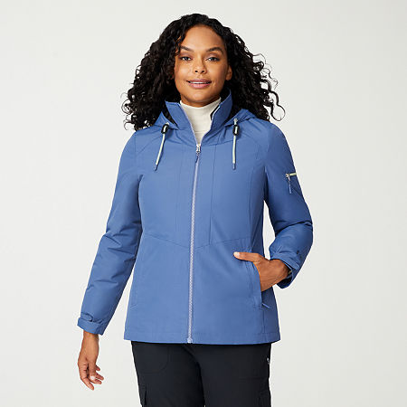Click here for Free Country Womens Hooded Water Resistant Wind Re... prices