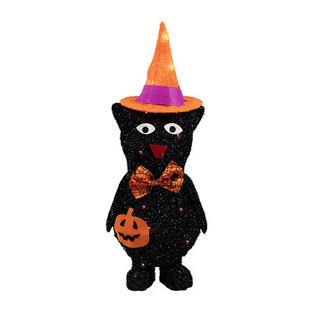 Click here for Northlight Cat In Witch Hat Halloween Yard Art  On... prices