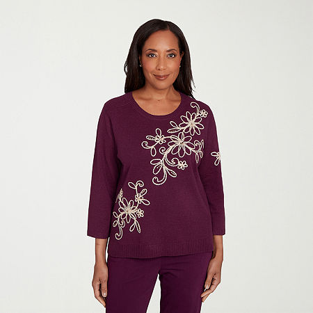Click here for Alfred Dunner Urban Legend Womens Crew Neck 3/4 Sl... prices