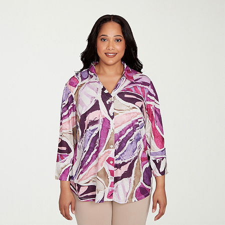 Click here for Alfred Dunner Urban Legend Womens Plus 3/4 Sleeve... prices