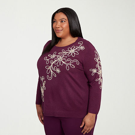 Click here for Alfred Dunner Plus Urban Legend Womens Crew Neck L... prices
