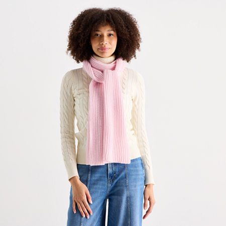 Click here for Mixit Knit Oblong Scarf  One Size  Pink prices