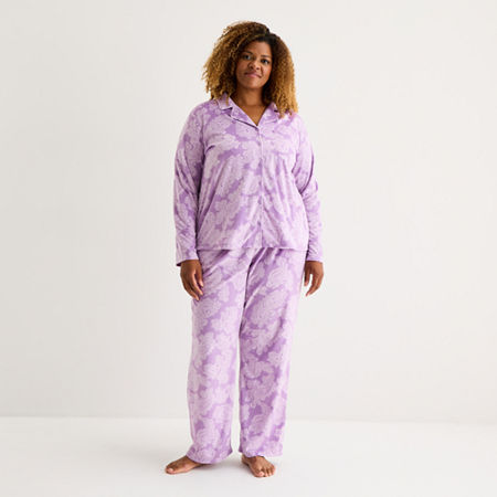Click here for Adonna Womens Fleece Long Sleeve 2-pc. Plus Pajama... prices