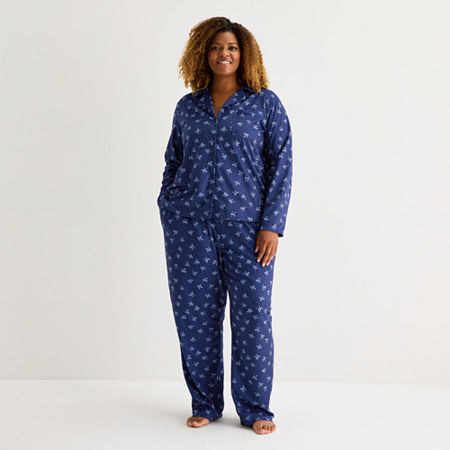 Click here for Adonna Womens Fleece Long Sleeve 2-pc. Plus Pajama... prices