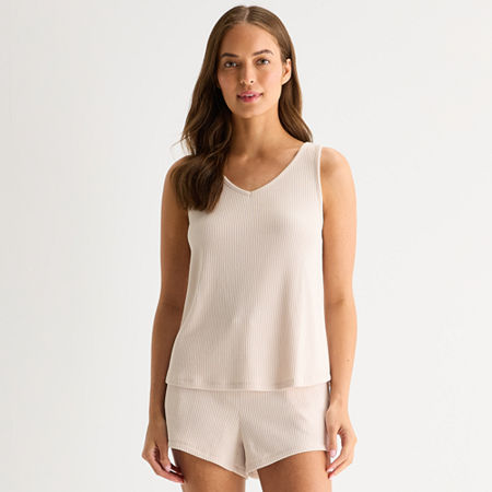 Click here for Ambrielle Womens Rib V Neck Sleeveless Pajama Top... prices
