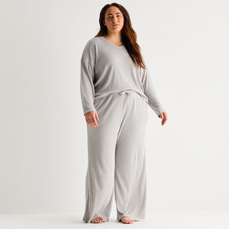 Click here for Ambrielle Womens Rib Plus Pajama Pants  2x  Gray prices