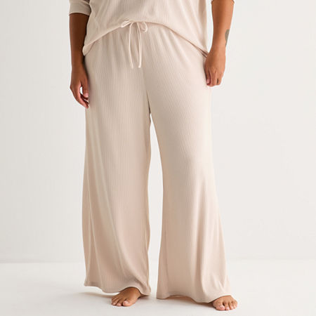 Click here for Ambrielle Womens Rib Plus Pajama Pants  3x  Brown prices