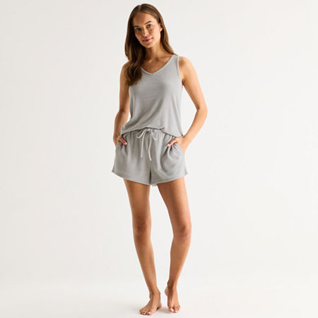 Click here for Ambrielle Womens Rib Pajama Shorts  Small  Gray prices
