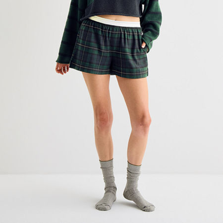 Click here for Arizona Body Womens Flannel Juniors Pajama Shorts... prices