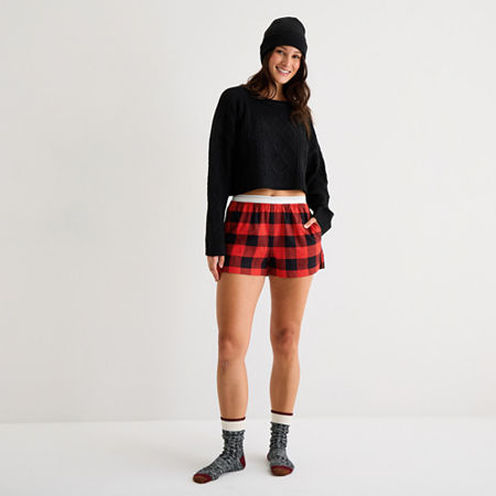 Click here for Arizona Body Womens Flannel Juniors Pajama Shorts... prices