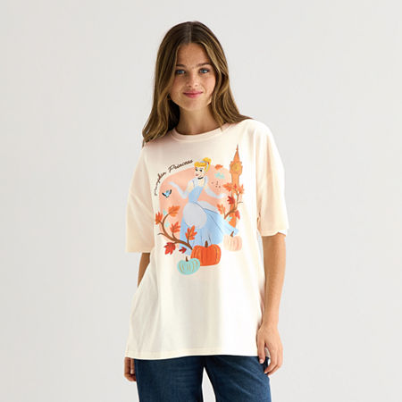 Click here for Pumpkin Womens Crew Neck Short Sleeve Oversized Ci... prices