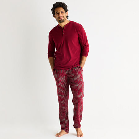 Click here for Stafford Mens Henley Neck Long Sleeve Pajama Top... prices