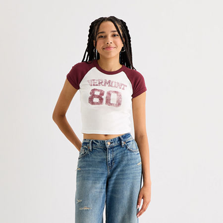 Click here for Arizona Womens Crew Neck Short Sleeve Juniors T-Sh... prices