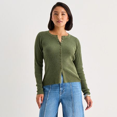 Click here for a.n.a Womens Crew Neck Long Sleeve Button Cardigan... prices