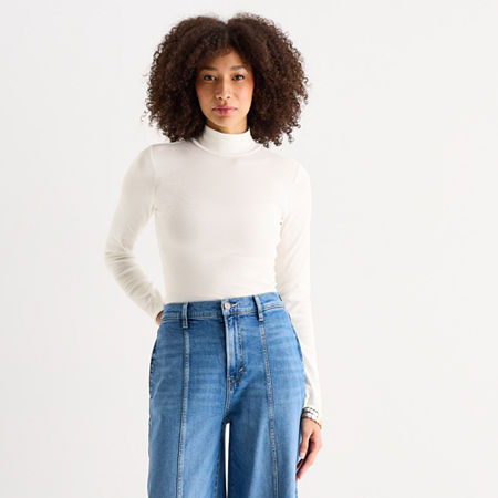 Click here for a.n.a Womens Mock Neck Long Sleeve T-Shirt  Large... prices