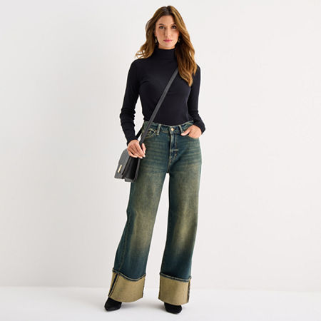 Click here for a.n.a Womens Highest Rise Wide Leg Jean  14  Blue prices