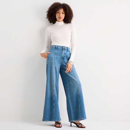Click here for a.n.a Womens Highest Rise Wide Leg Jean  14  Blue prices