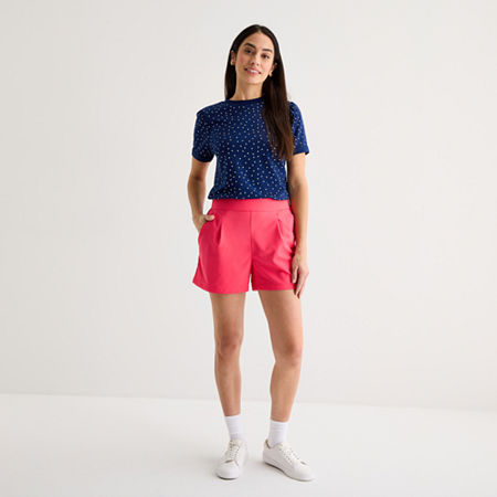 Click here for St. Johns Bay Womens Mid Rise Pleated Short  X-lar... prices