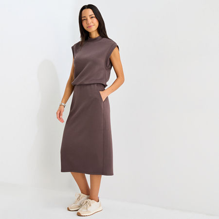 Click here for Stylus Womens Midi A-Line Skirt  Small  Purple prices