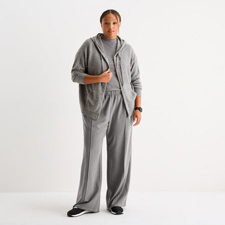 Click here for Stylus Womens Wide Leg Mid Rise Plus Trouser  1x... prices