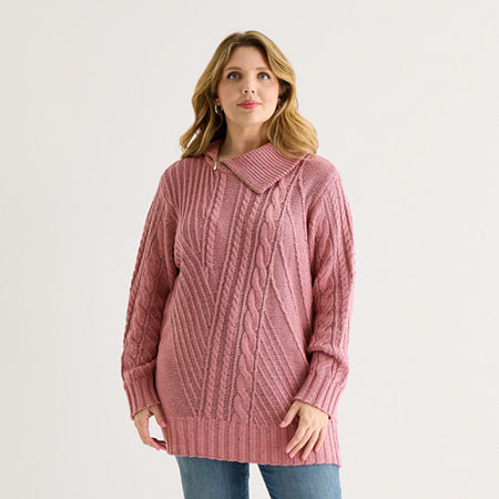 Click here for St. Johns Bay Plus Womens Turtleneck Long Sleeve P... prices