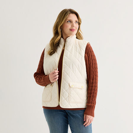 Click here for St. Johns Bay Womens Plus Midweight Quilted Vest... prices