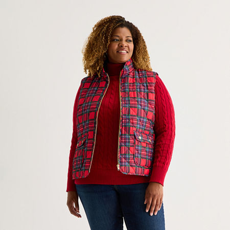 Click here for St. Johns Bay Womens Plus Midweight Quilted Vest... prices