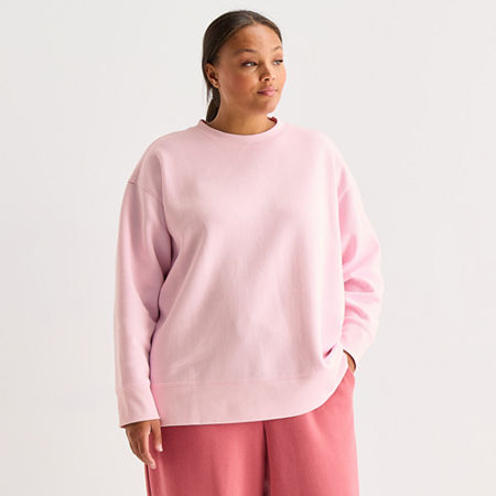 Click here for Xersion Womens Oversized Super Soft Fleece Crewnec... prices