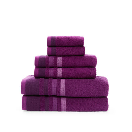 Click here for Home Expressions Solid & Stripe Bath Towel  One Si... prices