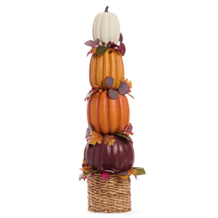 Click here for Linden Street Stacked Pumpkin Porch Thanksgiving Y... prices