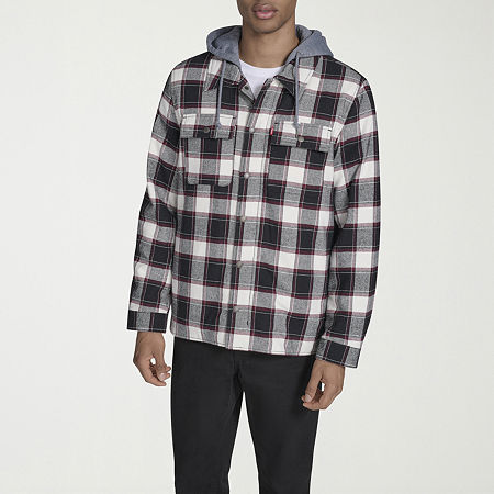 Click here for Levis Mens Sherpa Lined Hooded Plaid Shirt Jacket... prices