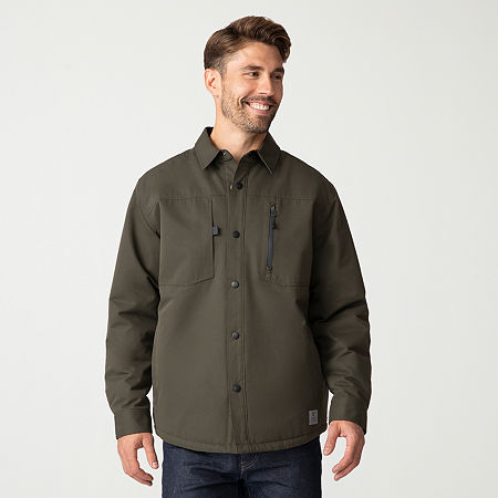 Free Country Mens Water Resistant Lightweight Shirt Jacket  X-large  Green