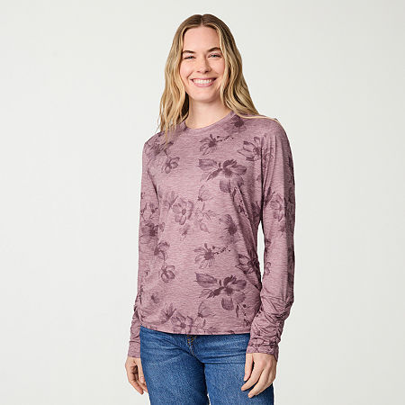 Click here for Free Country Womens Crew Neck Long Sleeve Stretch... prices