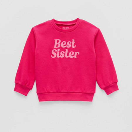 Click here for Okie Dokie Toddler & Little Girls Crew Neck Fleece... prices