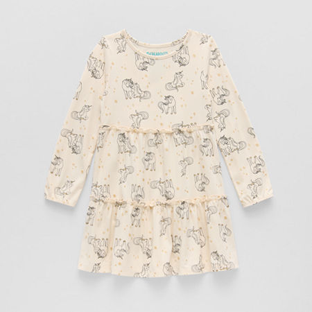 Click here for Thereabouts Little Girls Long Sleeve Skater Dress... prices