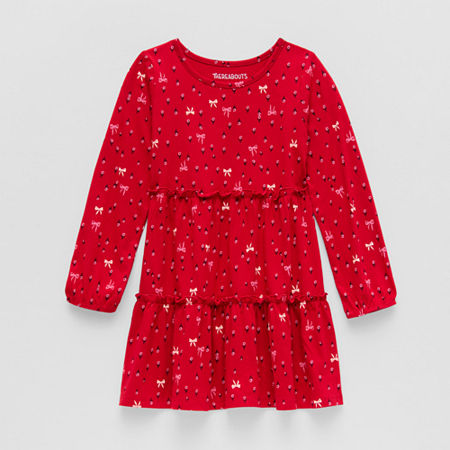 Click here for Thereabouts Little Girls Long Sleeve Skater Dress... prices