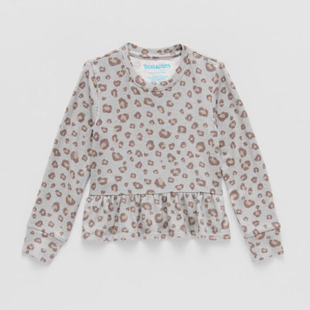 Click here for Thereabouts Little Girls Round Neck Long Sleeve Sw... prices