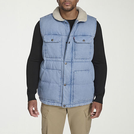 Click here for Levis Mens Denim Midweight Big and Tall Quilted Ve... prices