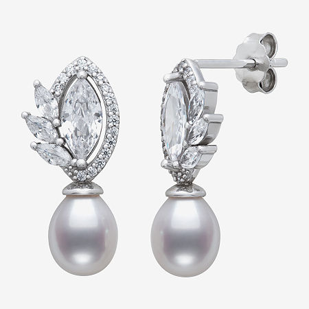 Click here for Womens White Cultured Freshwater Pearl Sterling Si... prices