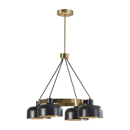Click here for INK+IVY Abbott 4-Light Chandelier  One Size  Yello... prices