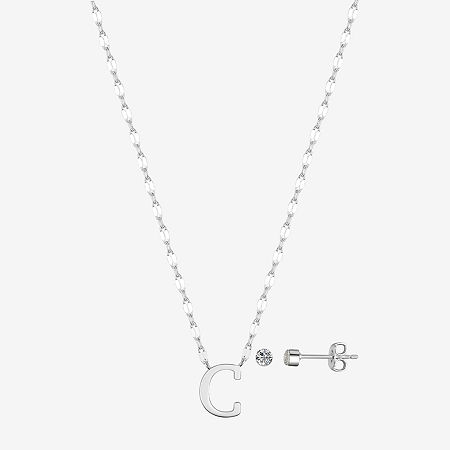 Click here for Sparkle Allure Pendant Necklace & Stud Earring Wom... prices