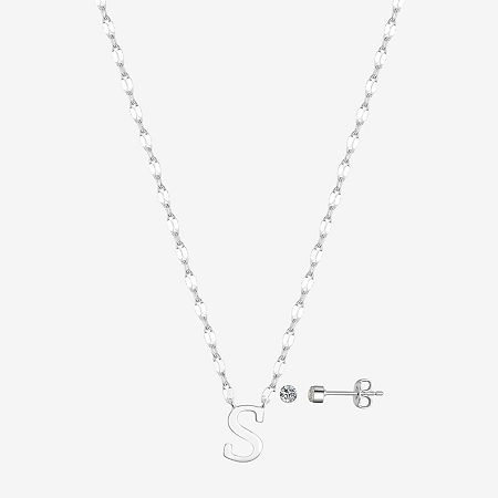 Click here for Sparkle Allure Pendant Necklace & Stud Earring Wom... prices