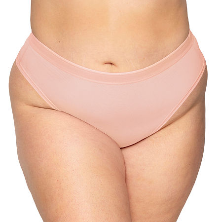 Click here for Curvy Couture Sheer Mesh High Cut Thong-1312  Smal... prices