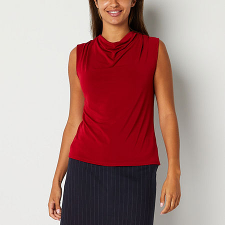 Click here for Worthington Womens Sleeveless Mock Neck Top  Mediu... prices