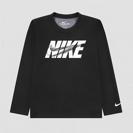 Click here for Nike Little Boys Crew Neck Long Sleeve Regular Fit... prices
