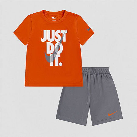 Click here for Nike Little Boys 2-pc. Short Set  5  Orange prices