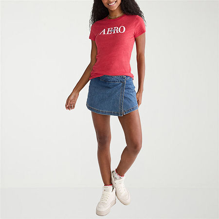 Click here for AEROPOSTALE Womens Juniors Round Neck Short Sleeve... prices