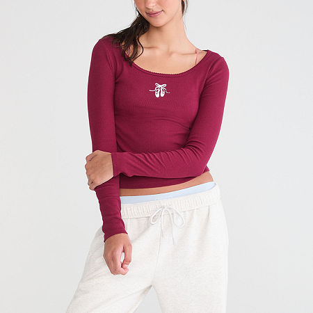 Click here for AEROPOSTALE Womens Scoop Neck Long Sleeve Juniors... prices