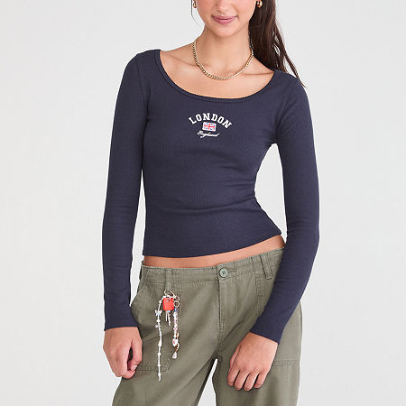 Click here for AEROPOSTALE Womens Scoop Neck Long Sleeve Juniors... prices