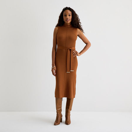 Click here for Isabel & Nina Womens Sleeveless Midi Sweater Dress... prices